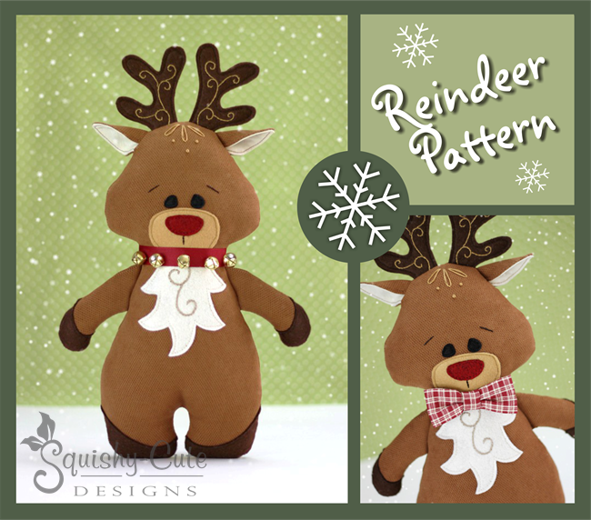 Stuffed Animal Sewing Patterns: Squishy-Cute DesignsRudy the Reindeer ... Stuffed Animal Sewing Patterns: Squishy-Cute DesignsRudy the Reindeer ...
